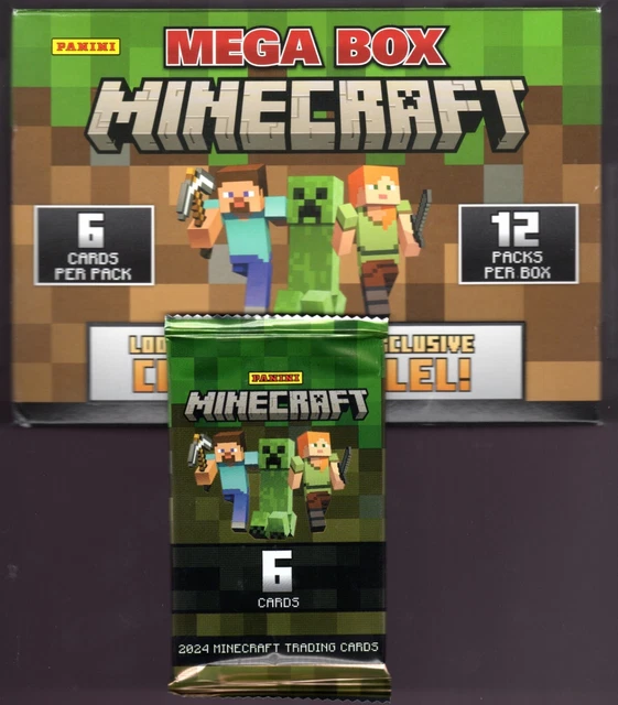 MINECRAFT MEGA PACK 2024 Panini Color Blast/Gold/Diamond/Netherite ...