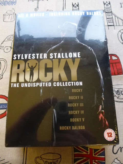 SYLVESTER STALLONE ROCKY The Undisputed Collection X6 Film Dvd Boxset ...