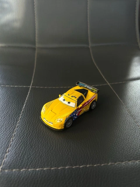 DISNEY PIXAR CARS 2: Jeff Gorvette World Grand Prix Diecast 1:55 Scale ...