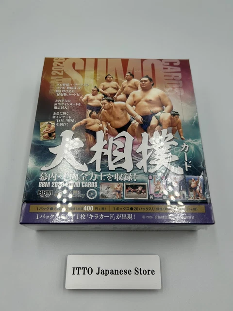 BBM 2026 SUMO Card Box Wrestler Trading Card Box New Japanese $139.82 ...
