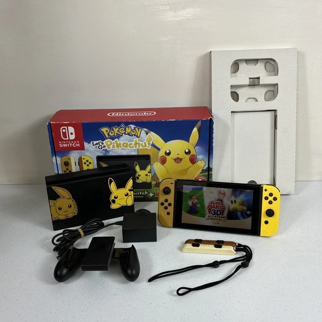 NINTENDO SWITCH GAME Console Pokemon Lets Go Pikachu Edition Boxed $499 ...