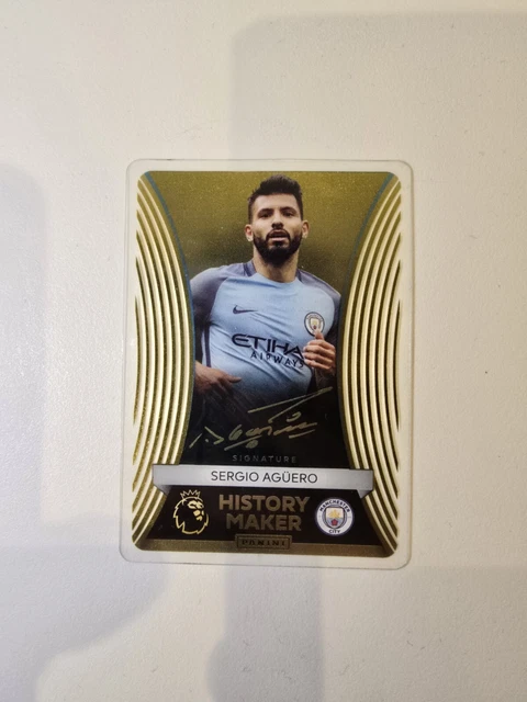 PANINI PREMIER LEAGUE Adrenalyn XL 24/2025 Sergio Aguero Signature ...