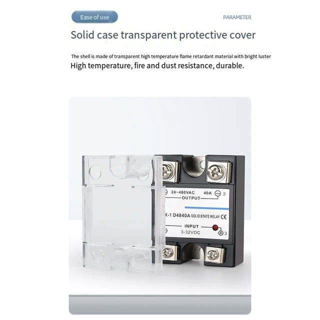 SINGLE PHASE SOLID State Relay Single Phase SSR DC Control AC Solid ...