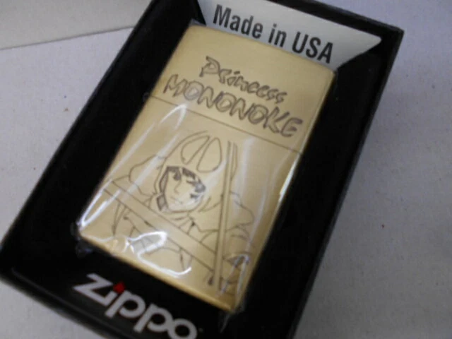 ZIPPO STUDIO GHIBLI Princess Mononoke Oil Lighter w/ Box Unused £135.25 ...