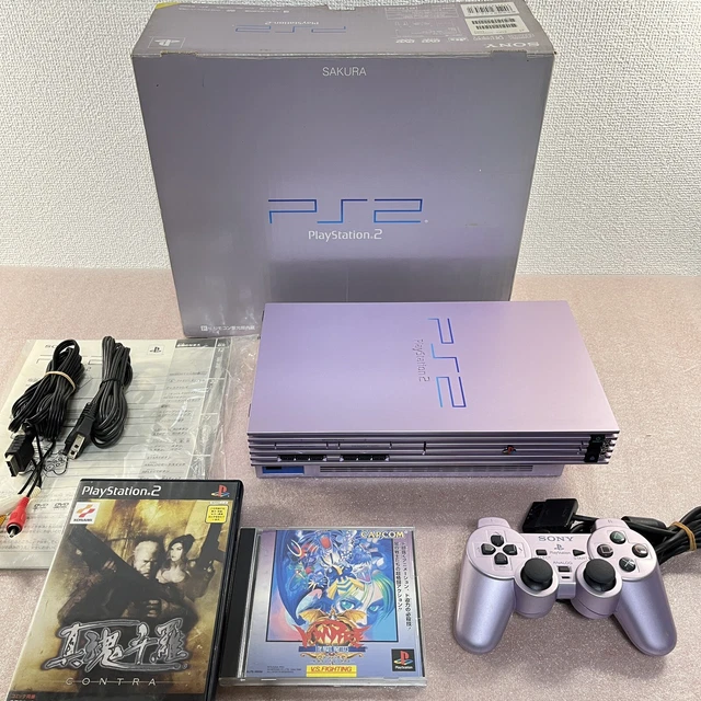 PLAYSTATION 2 LIMITED system Sakura pink Japanese PS2 sony retro game ...