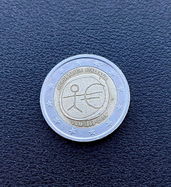 MONETA RARA 2 euro da collezione Republica italiana 1999 2009. Priva di ...