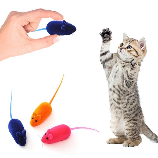 .PET CAT TOYS, Enamel Plush Mice, Make Noise, Play new~ Cat USD Toys ...