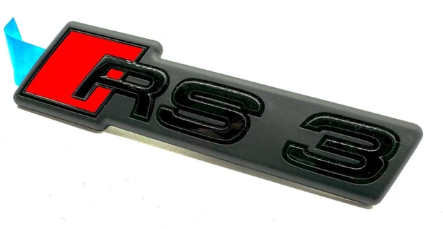 ORIGINAL AUDI RS3 8Y Emblem Logo Schwarz Kühlergrill 8Y0853736A EUR 39 ...