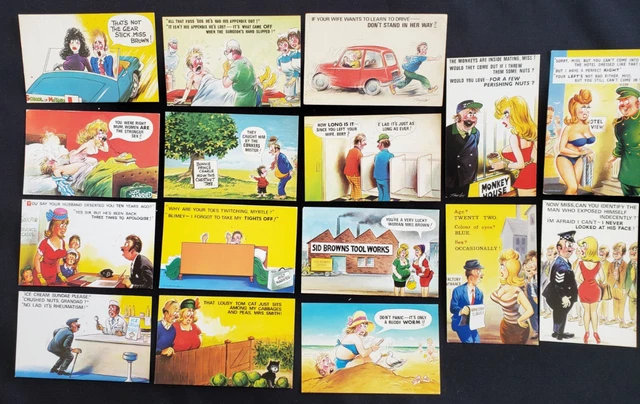 VINTAGE BAMFORTH POSTCARDS - Saucy Seaside Comic - Collection of 16 EUR ...