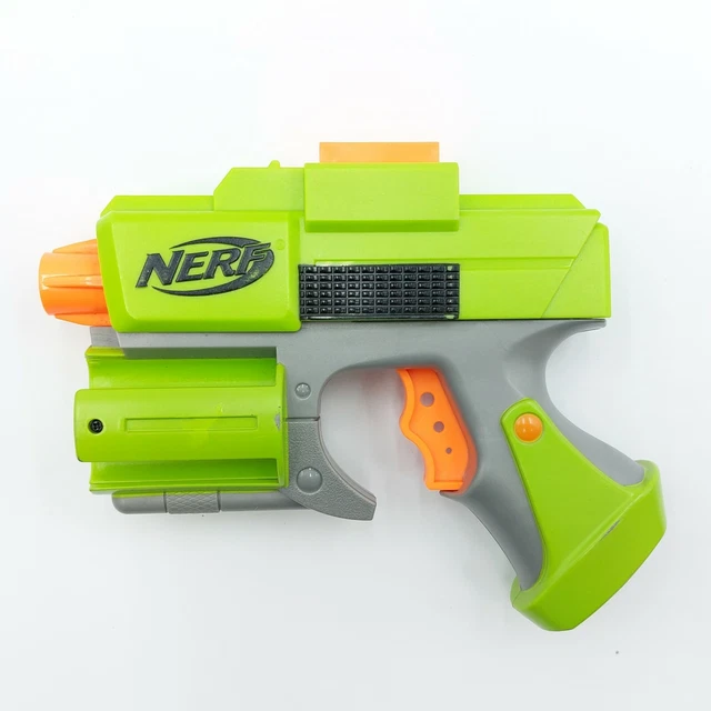 HASBRO 2005 NERF Tactical Green Crossfire Pistol Handgun Dart Gun ...