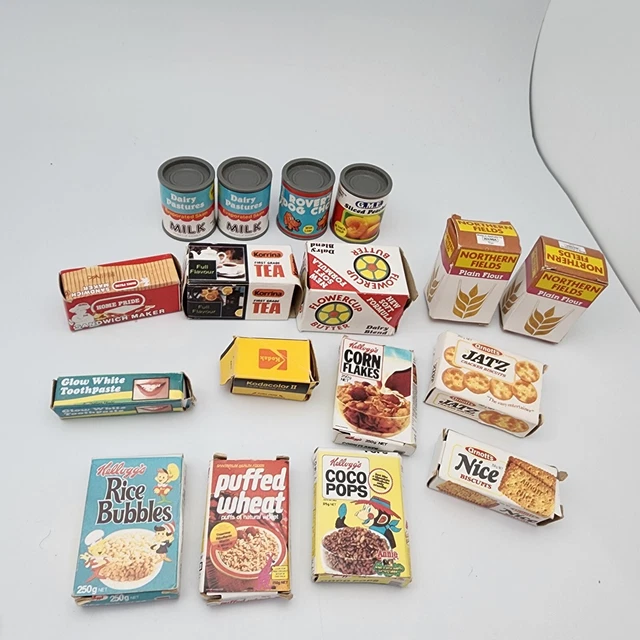 VINTAGE KELLOGGS 1980’s Empty Mini Cereal Toys Box Hansa Supermarket ...