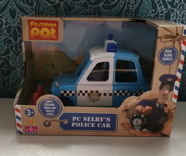 POSTMAN PAT PC Selby’s Police Car Push Along Operated Car Blue Traffic ...