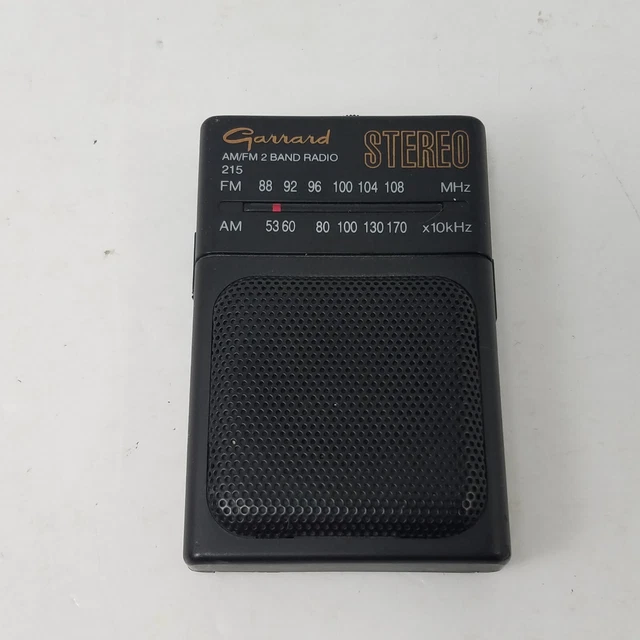 VINTAGE GARRARD 80'S Portable A.M./F.M. STEREO Personal Portable Radio ...