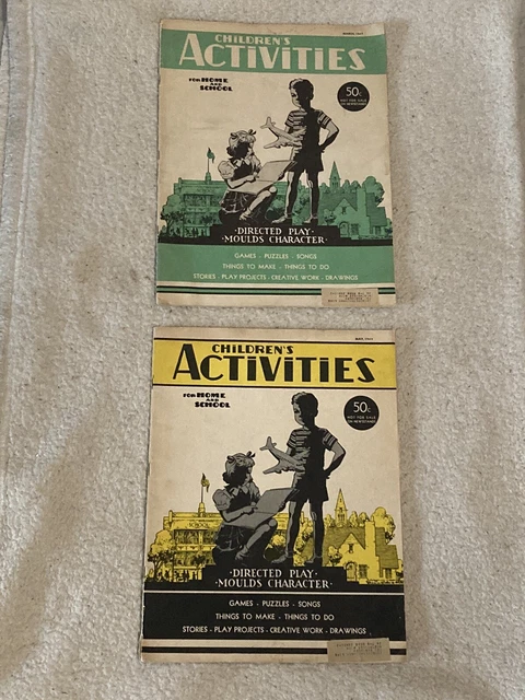 LOT OF 2 Children's Activities For Home And School Magazines March ...