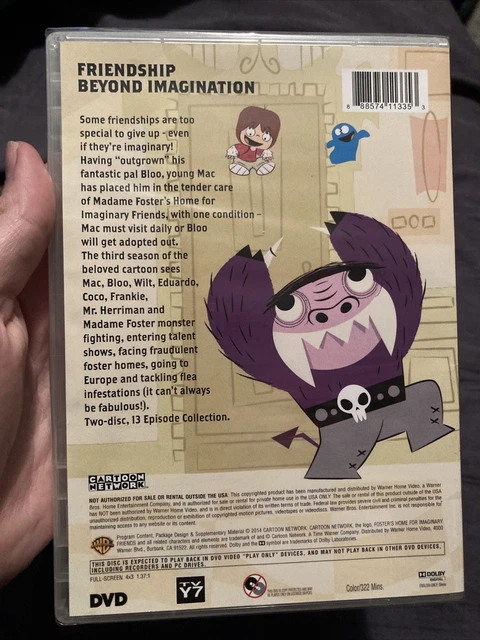 FOSTER'S HOME FOR Imaginary Friends Season 3 Complete Third Series DVD ...
