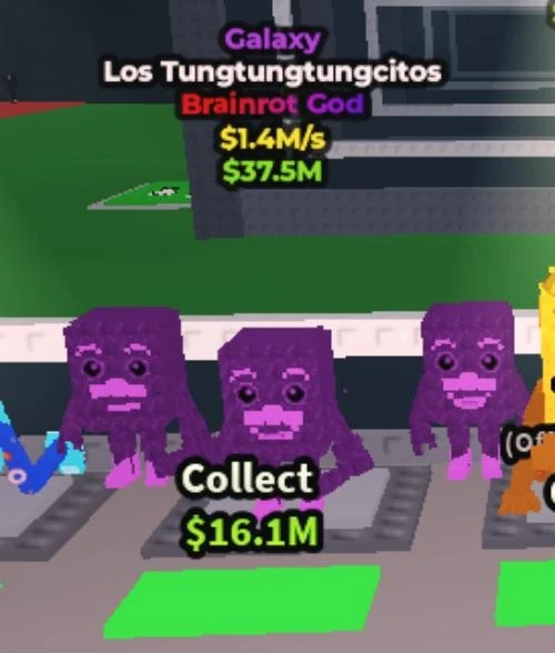 STEAL A BRAINROT SAB Brainrot God - Los Tungtungtungcitos + Galaxy 1.4M ...