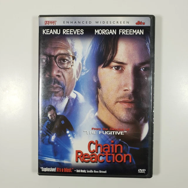 CHAIN REACTION (DVD, 2000, Enhanced Widescreen) Keanu Reeves Morgan ...