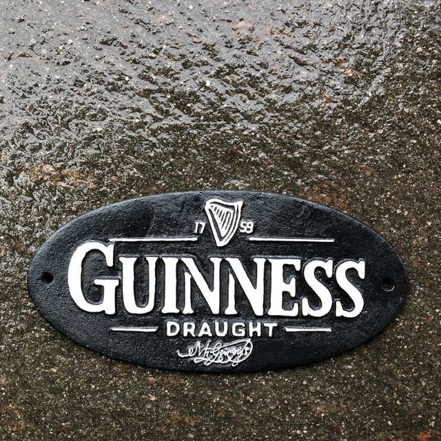 GUINNESS DRAUGHT CAST Iron Sign £27.00 - PicClick UK