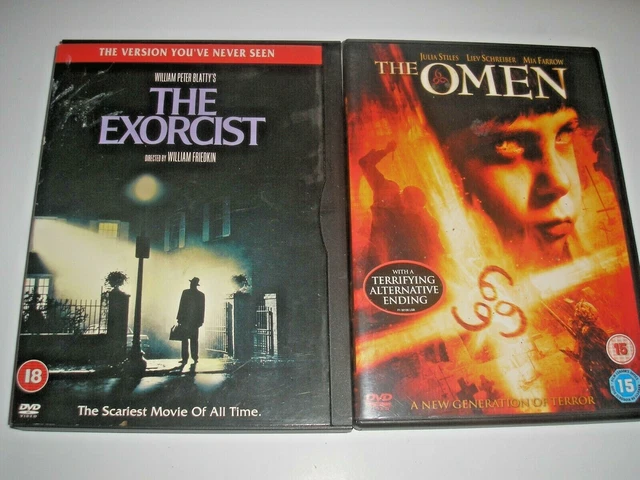 LOT OF 2 Classic Horror Dvd's The Exorcist & The Omen (Remake) Region 2 ...