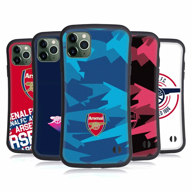 OFFICIAL ARSENAL FC CREST AND GUNNERS LOGO HYBRID CASE FOR APPLE ...