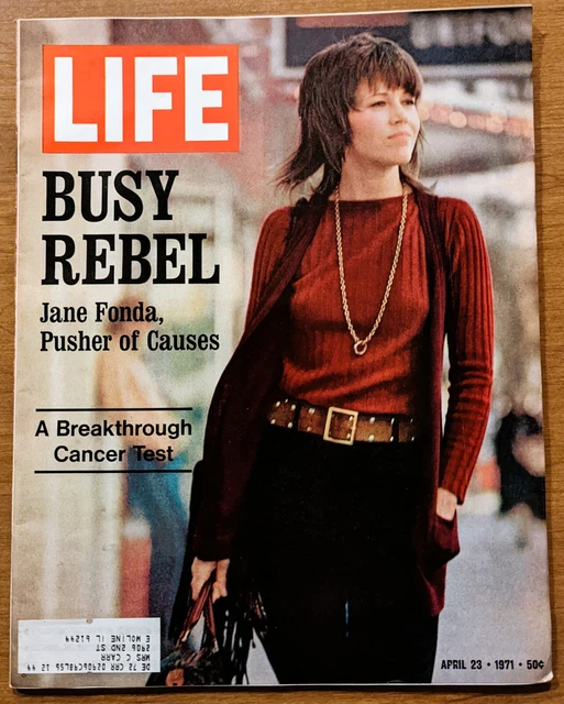 LIFE MAGAZINE APRIL 1971 Jane Fonda Cancer Test NBA Circus VTG Ads £11. ...
