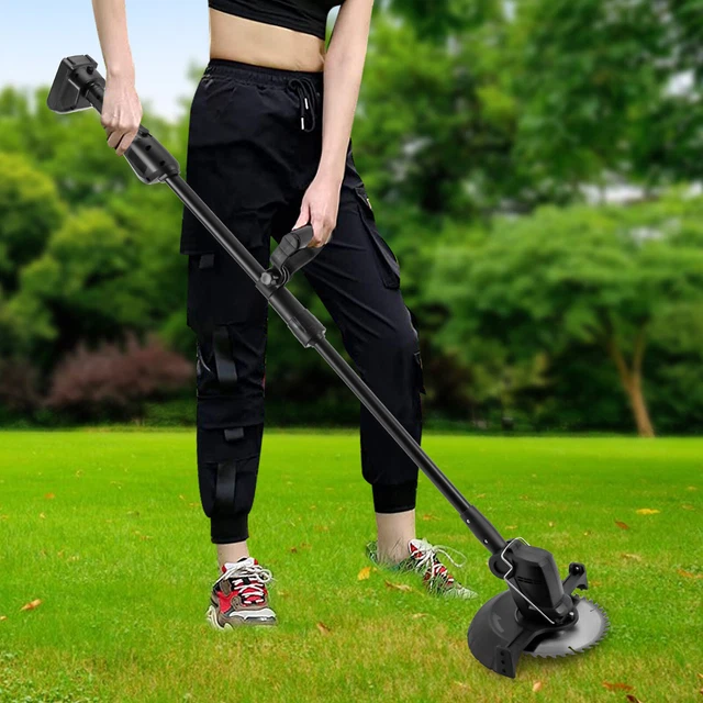 CORDLESS LAWN EDGER Grass Trimmer Cutter Adjustable Head Handle ...