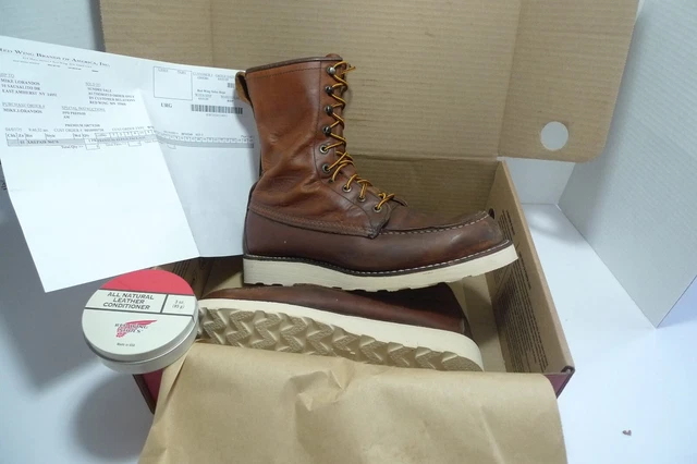 RED WING - 10877 Moc Toe 8" Boots - Made @Usa - Refurbished By Red Wing ...