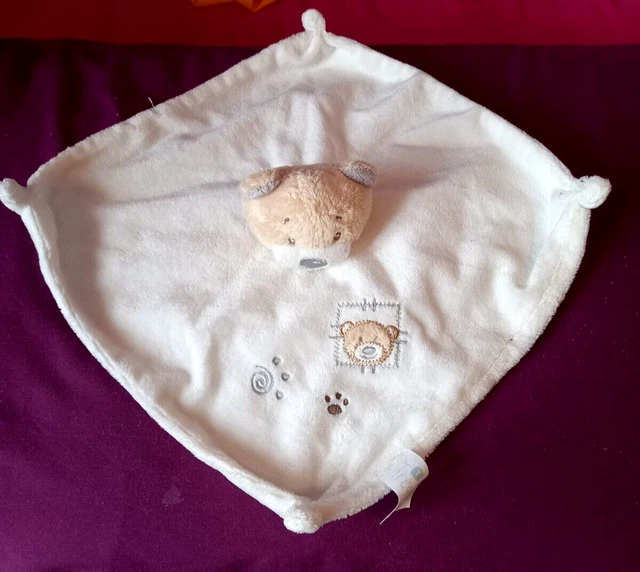 CARD FACTORY TINY Treasures Teddy Bear Baby Comforter Comfort Blanket ...