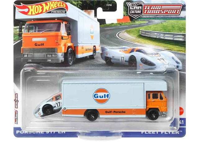 PACK HOT WHEELS Team Transport 1/64 Porsche 917 Lh / Fleet Flyer EUR 35 ...