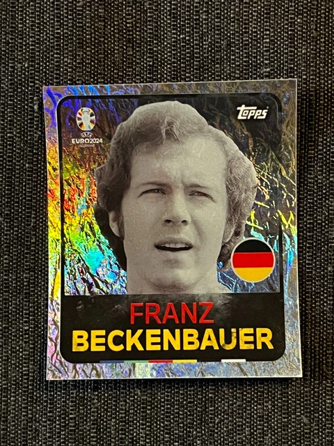 TOPPS UEFA EURO 2024 Sticker Legend Franz Beckenbauer Germany # Leg 9 ...
