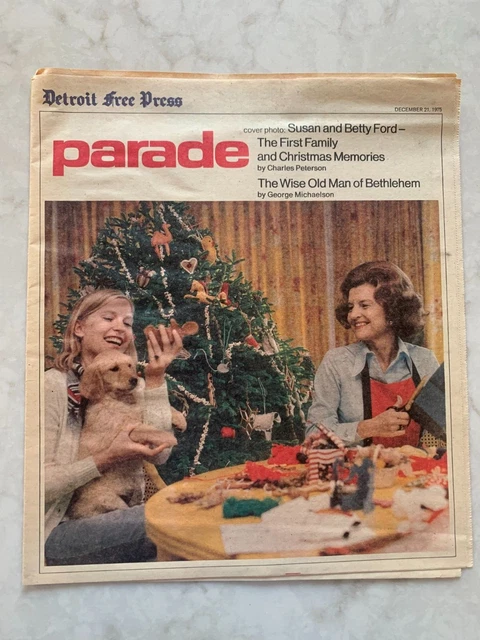 PARADE MAGAZINE, DECEMBER 21, 1975, cover: Susan and Betty Ford £7.80 ...