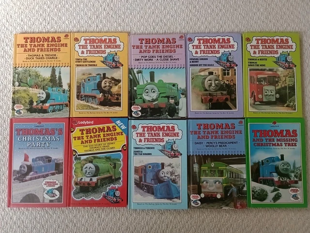 THOMAS THE TANK Engine. Ladybird Hardback Book Bundle x 10 Vintage £15. ...