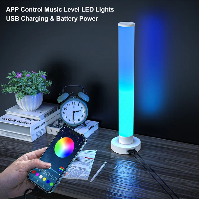 RGB NIGHT LIGHT LED Touch Bedside Mood Table Lamp Multi-Color Dimmable ...