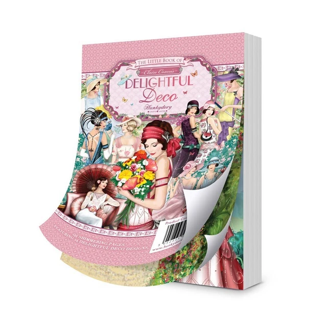 RARE HUNKYDORY LITTLE Book of Delightful Deco Shimmer Toppers x 24 P&P ...