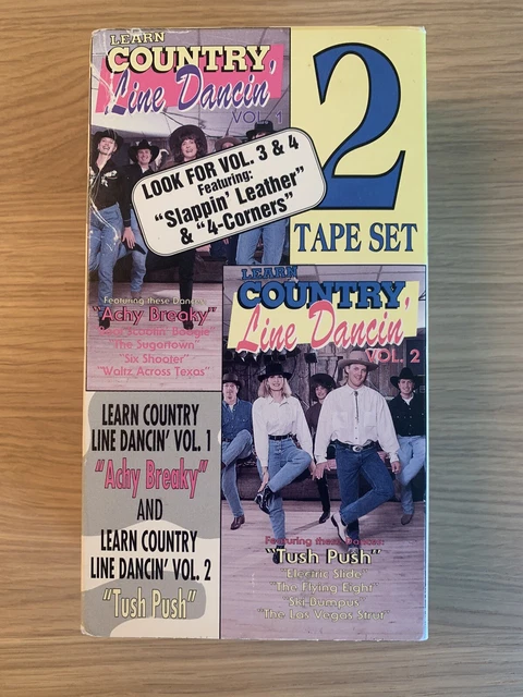 LEARN COUNTRY LINE DANCING ~ 2 VHS Set ~ Dance Instruction Video £3.66 ...