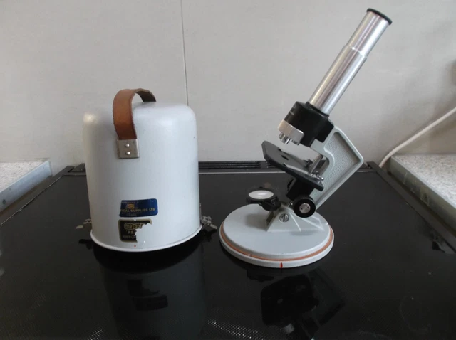 MEOPTA PRAHA FIELD Microscope/travel Case.with.OLYMPUS JAPAN P10X LENS ...