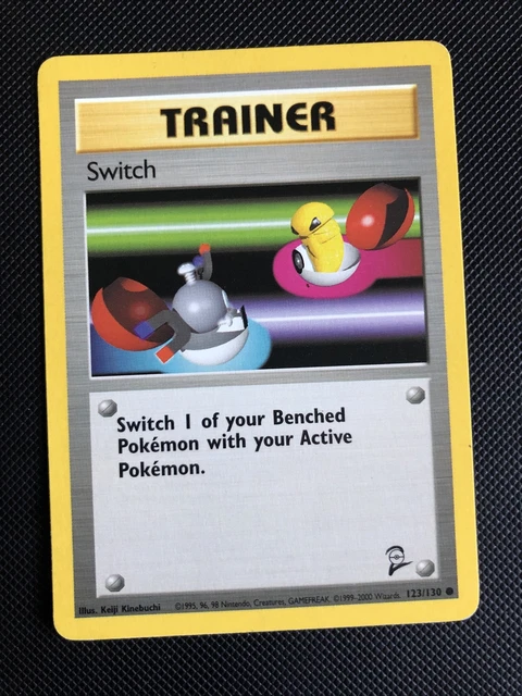 POKEMON CARD - Switch - Trainer - 123/130 - Base Set 2 - WOTC 1999 - LP ...