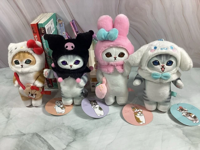 KUROMI SANRIO KAWAII Neko Plush Cat /Cute soft keychains for kawaii bag ...