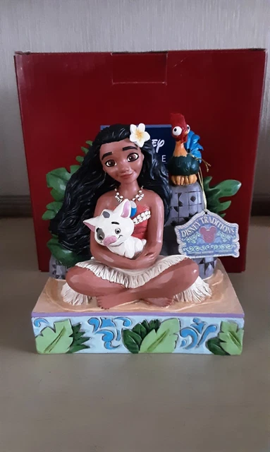 DISNEY TRADITIONS FIGURINE - Welcome to Motunui (Moana, Pua, Hei Hei ...
