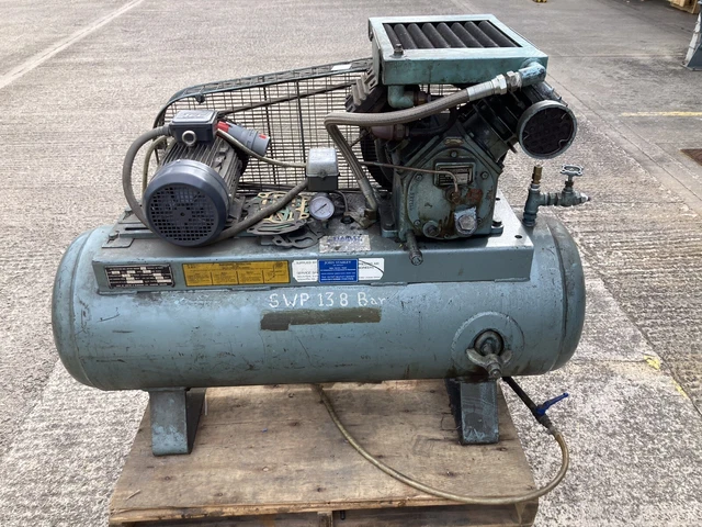 INGERSOLL RAND TYPE 30 air compressor twin cylinder used £150.00 ...