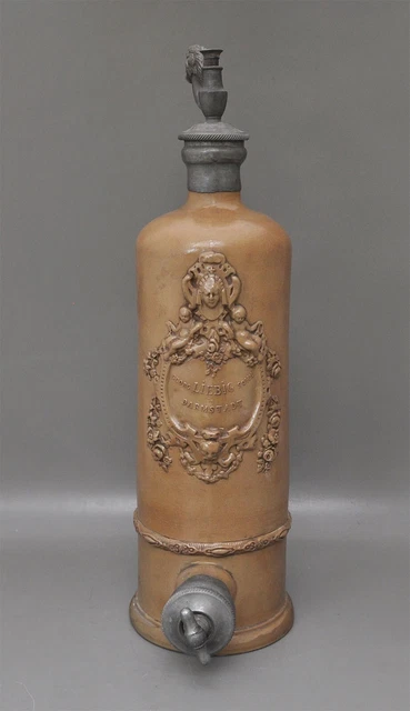 GEORG LIEBIG SOHN in Darmstadt - museale Essig Flasche V&B Mettlach um ...