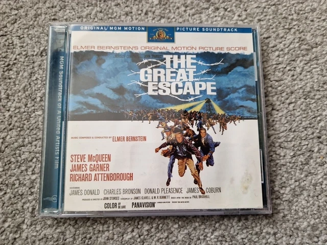 THE GREAT ESCAPE Cd Soundtrack - Elmer Bernstein - Ryko Deluxe Edition ...