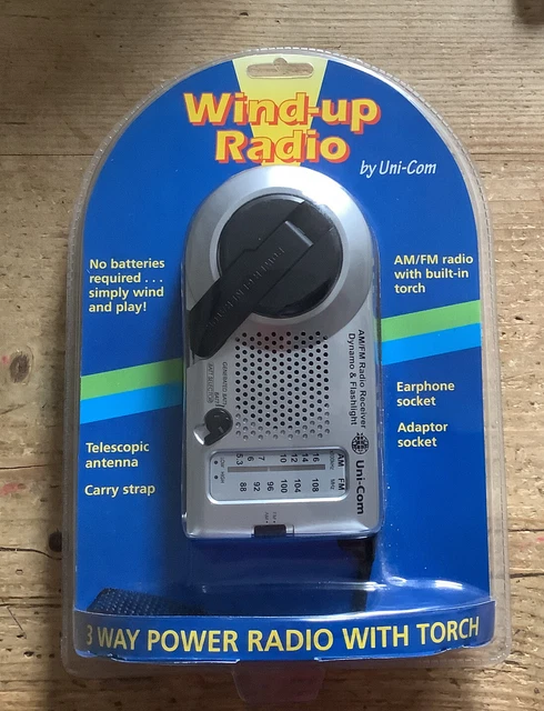 WIND UP RADIO (can be battery),dynamo,Uni-Com HS-973/BZ305,AM/FM Radio ...