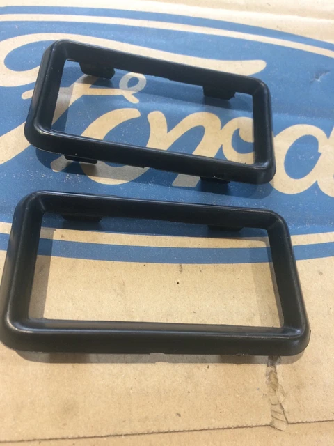 BLACK INNER DOOR Release Handle Trim x 2-Ford Capri Mk1/Mk2/Mk3,Cortina ...
