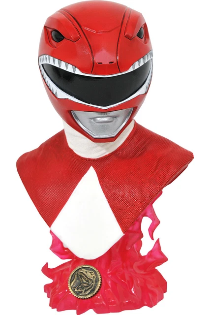 MIGHTY MORPHIN PUISSANCE Rangers 3D Rouge Ranger 1/2 Bust Diamond ...