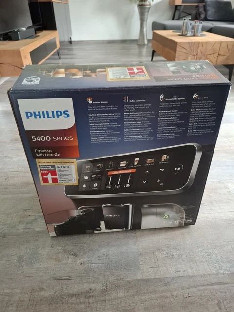 PHILIPS 5400 SERIES 15bar 1500W Kaffeevollautomat - Schwarz (EP5447/90 ...
