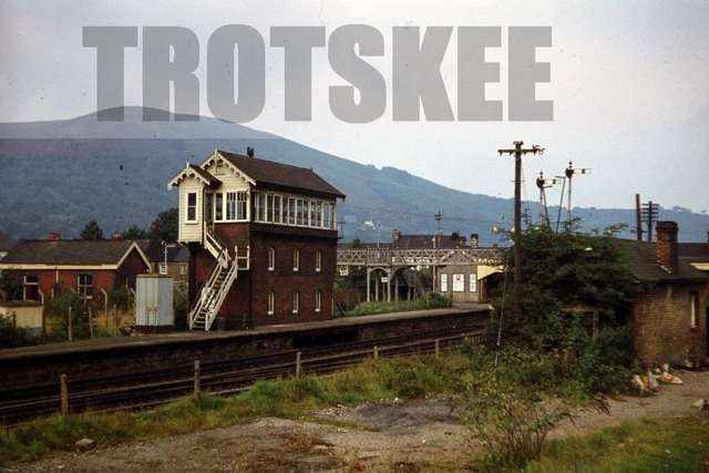 35MM SLIDE BR British Railways Scene View Walnut Tree Junction Signal ...