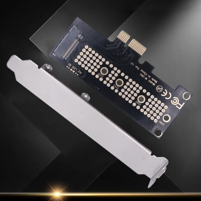 M.2 NGFF HARD Disk Converters Black NVMe PCIE SSD Risers for 2230-2280 ...