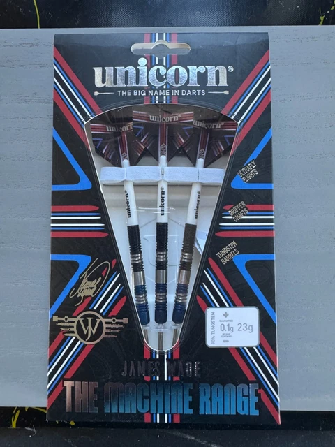 JAMES WADE TWO Tone 90% Tungsten Unicorn Steel Tip Darts - 23g £52.63 ...