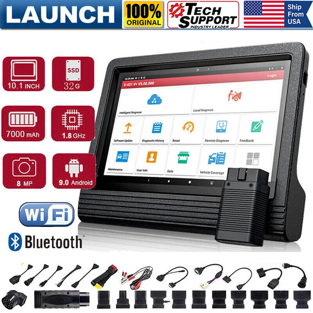 LAUNCH X431 V+ PRO3S + Bidirectional Scan Tool Full System Diagnostic ...